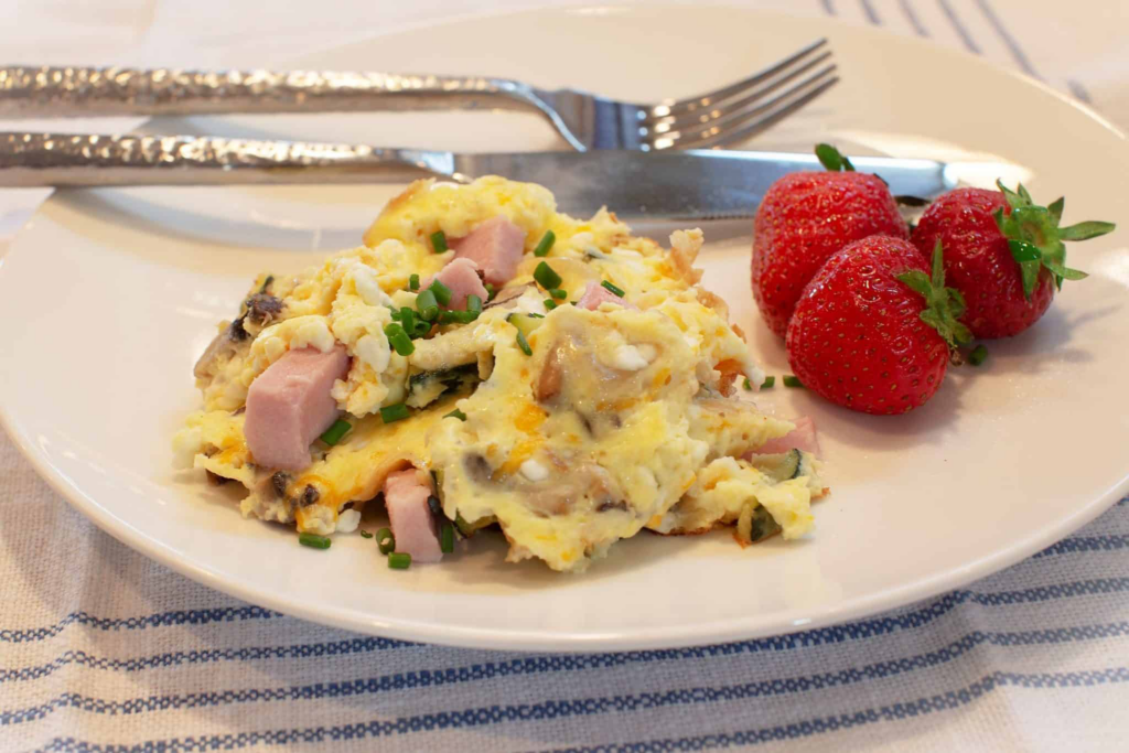 Ham & Veggie Scramble - Simple Yummy Meals